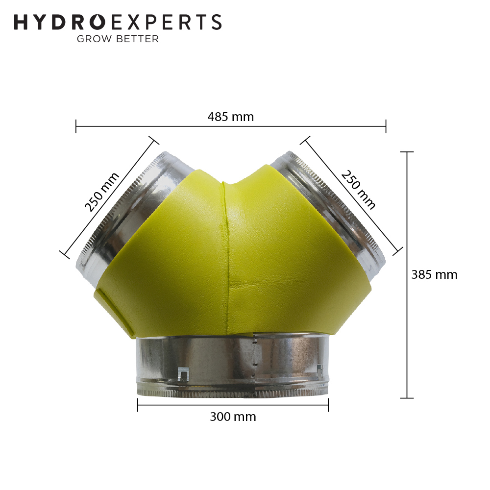 Galvanized Steel Y-Duct Connector | Hydro Experts