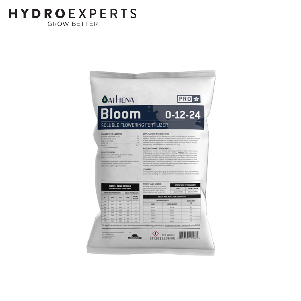 Athena Pro Line Bloom Nutrients | Hydro Experts AU Shop