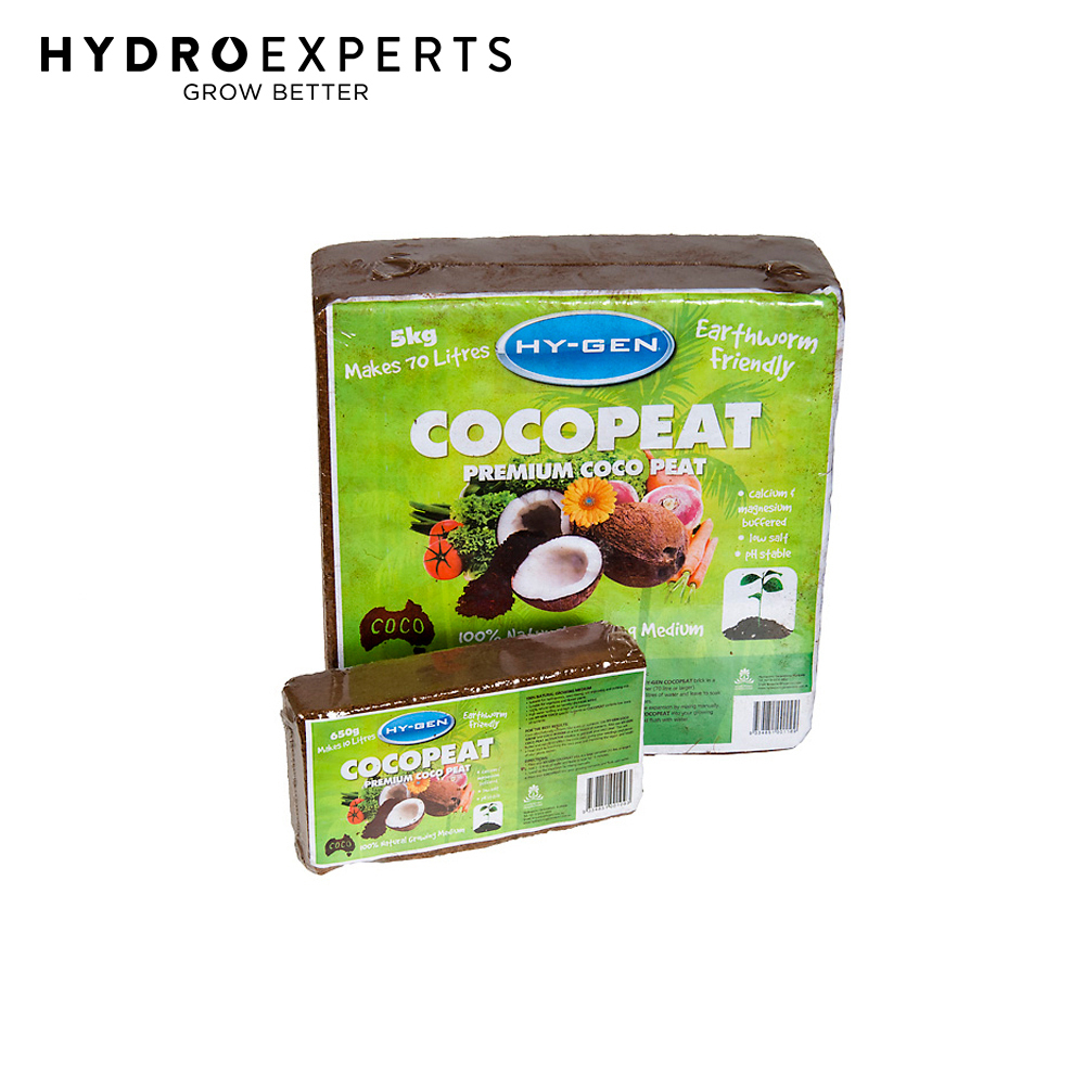 Hy-Gen Coco Compressed Blocks 650G-5KG for Hydroponics